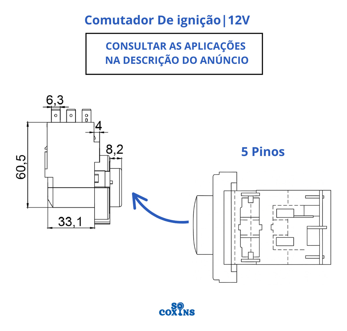 Comutador De Ignição Mercedes – Benz Actros Atego Axor – Sócoxins